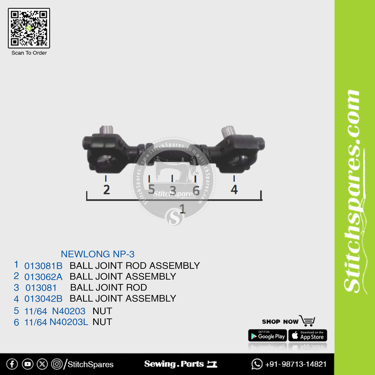 N40203 11/64" Nut NEWLONG NP-3 Portable Bag Closer Sewing Machine ...