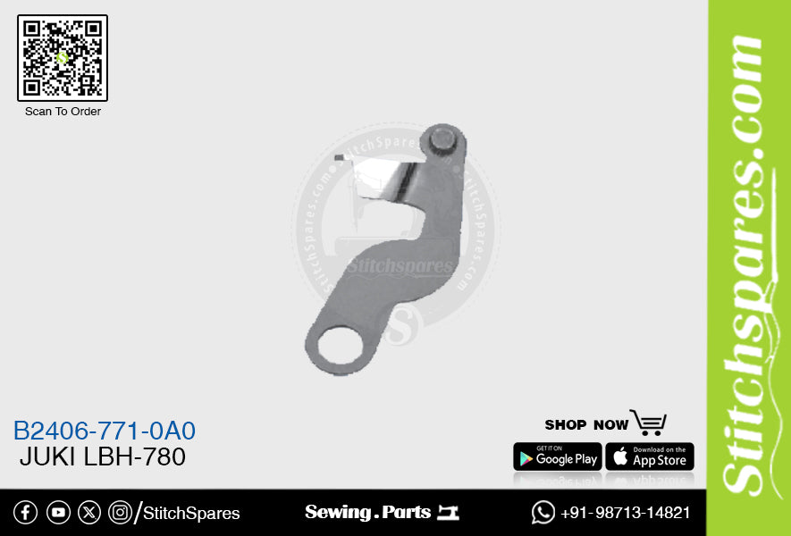 B2406-771-0A0 Knife / Blade (BOBBIN THREAD TRIMMER BLADE) JUKI LBH-781 ...