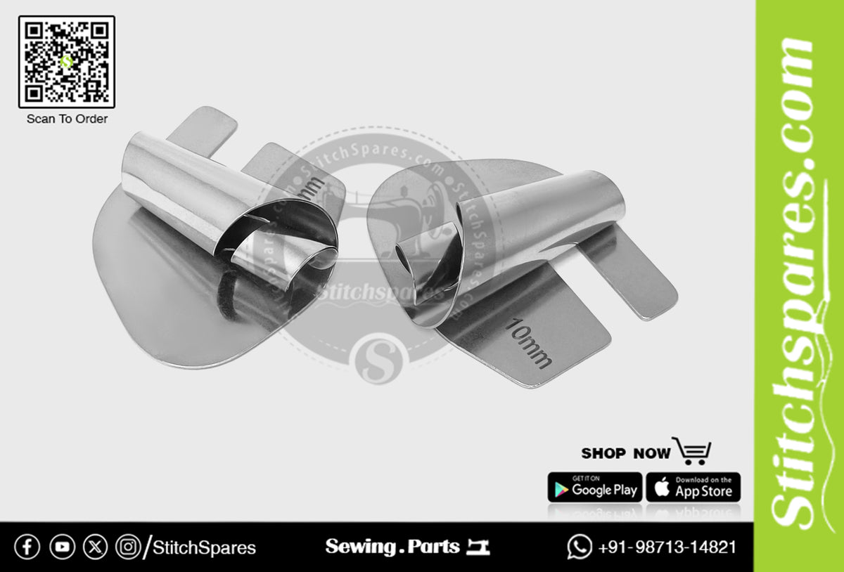 KL-93/DY602-A 10mm Round Hemming Folder For Single Needle Sewing Machi ...